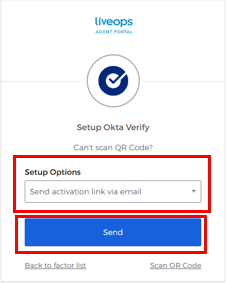 How can I set up Okta Verify with an activation link?