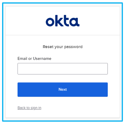 Resetting my Okta