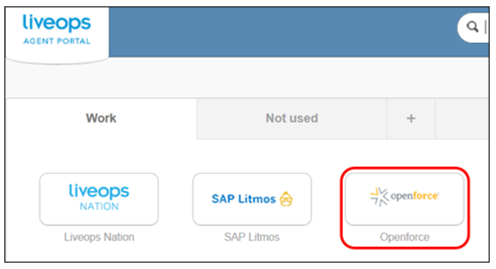 How can I access Openforce without going through Liveops Agent Portal ...